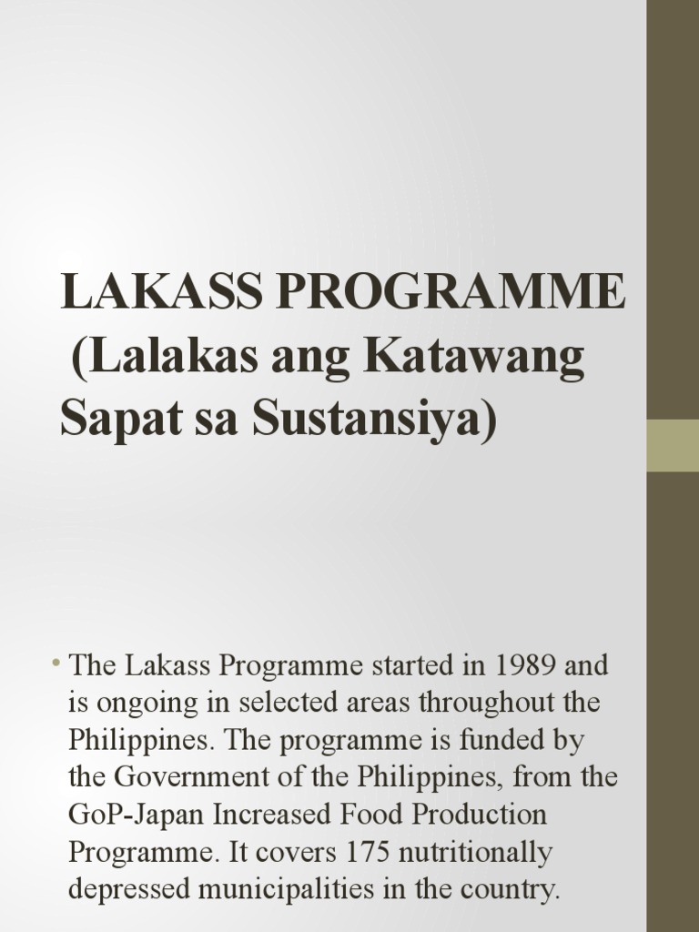 Lakass Programme | PDF | Evaluation | Malnutrition