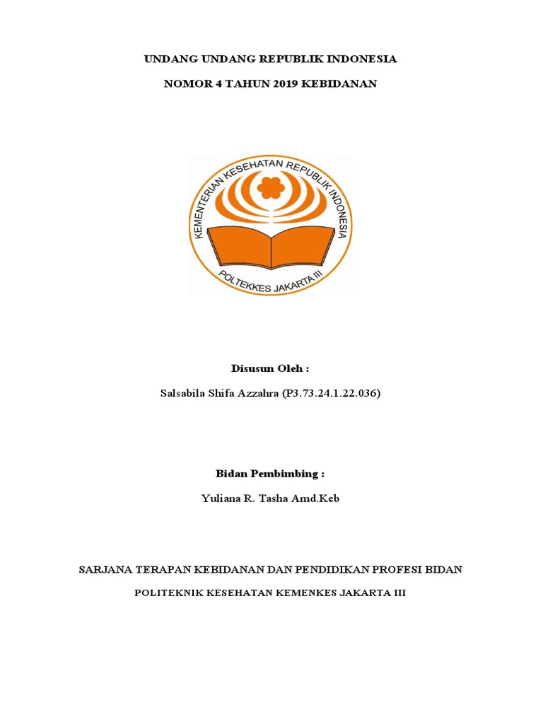 UU Kebidanan Indonesia 2019 | PDF