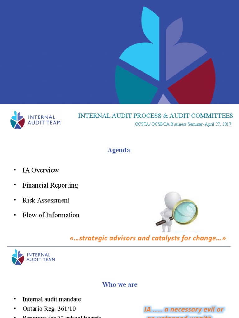 Internal Audit Process & Audit Committee | PDF | Internal Audit | Financial Audit