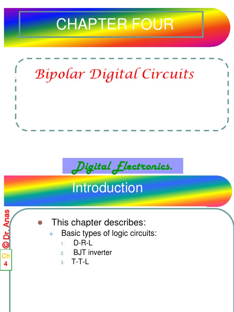 Chapter Four: Bipolar Digital Circuits | PDF | Bipolar Junction ...