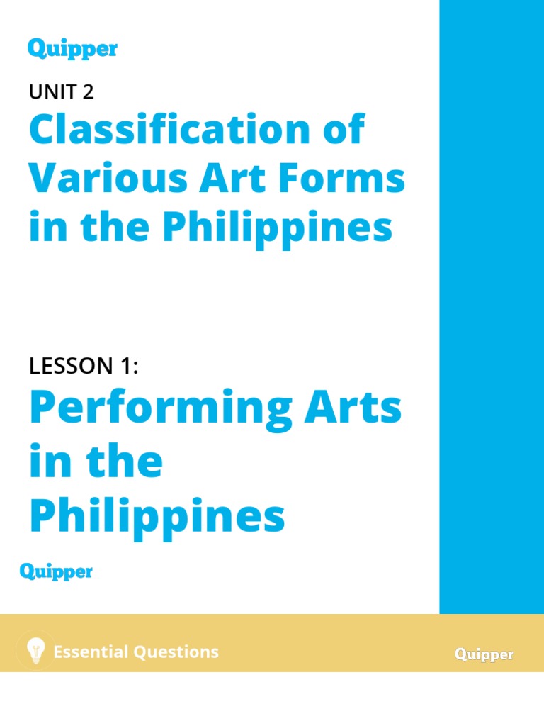 Philippine Performing and Visual Arts | PDF
