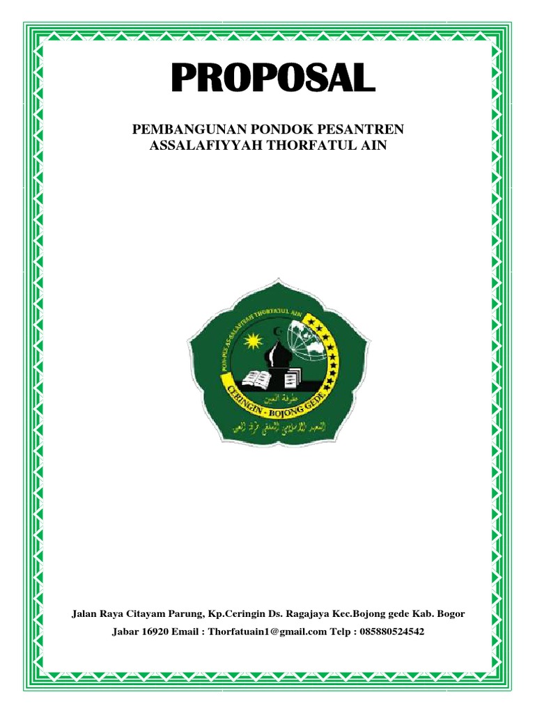 Proposal Permohonan Bantuan Pembangunan | PDF