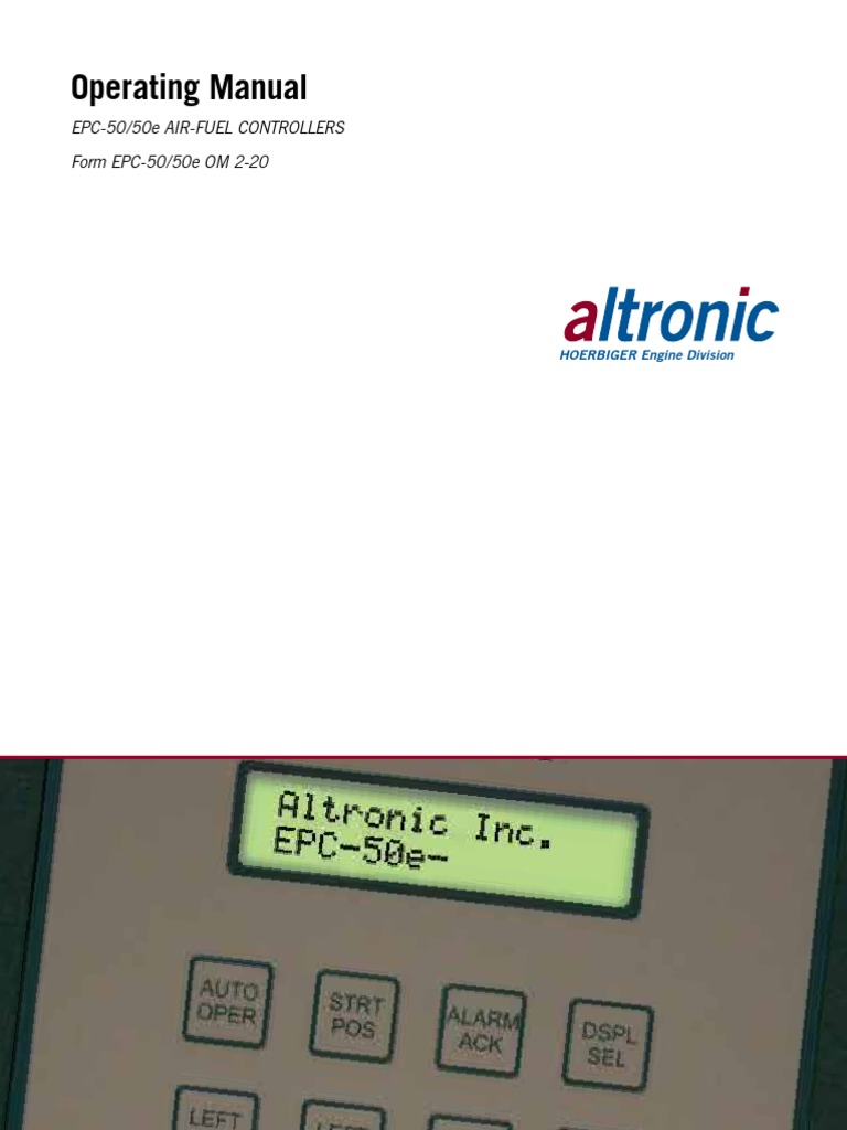 Epc50-50e Om 2-20 | PDF | Electric Motor | Thermocouple