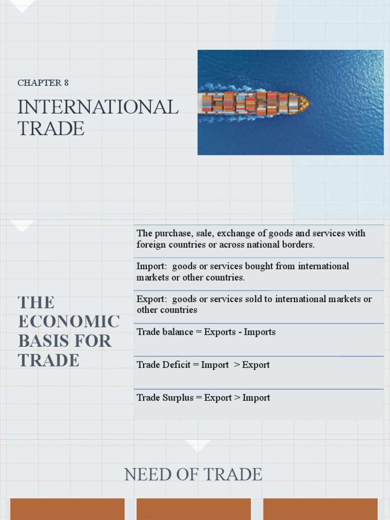 Chapter - 8 - International Trade | PDF | Exports | Dumping (Pricing ...