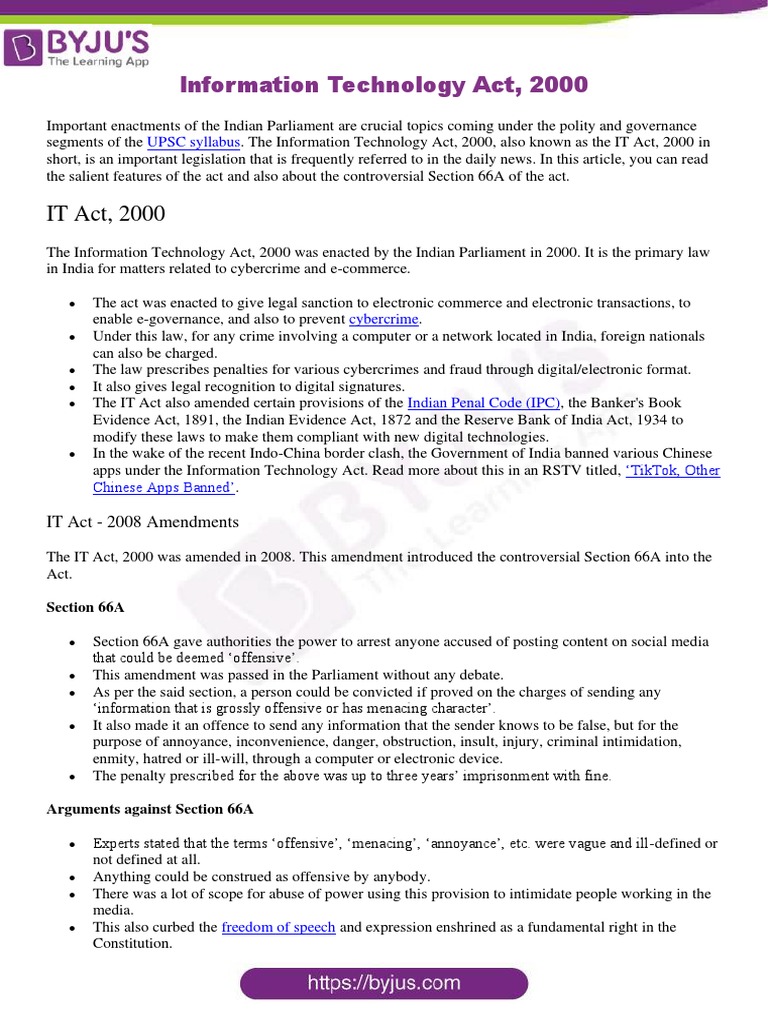 Information-Technology-Act | PDF | Rights | Common Law