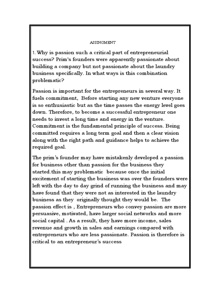 Why Is Passion | PDF | Entrepreneurship | Feasibility Study