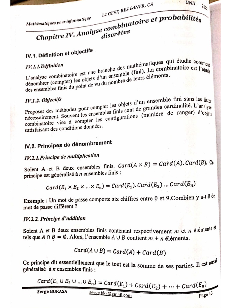 Math Info Part II | PDF