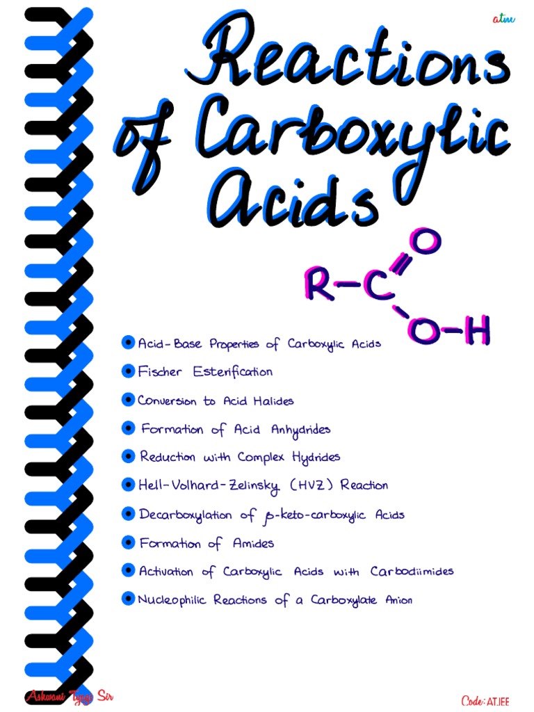 Reactions of Carboxylic Acid | PDF