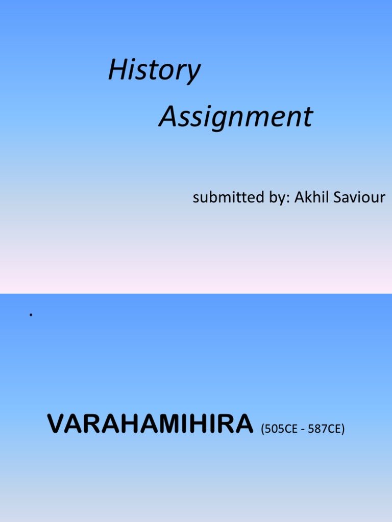 Akhil - Varahamihira and Baskara 1 | PDF | Astronomy | Mathematics