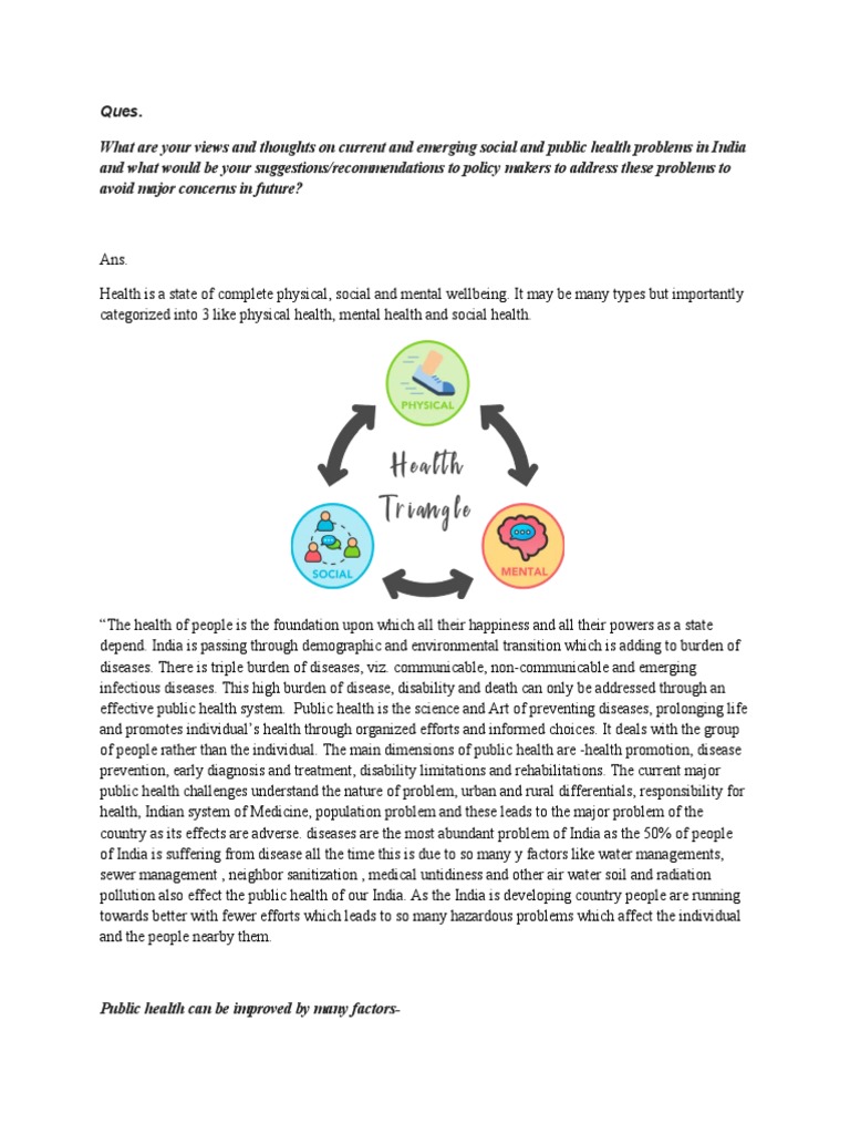 Health Issues | PDF | Public Health | Social Programs