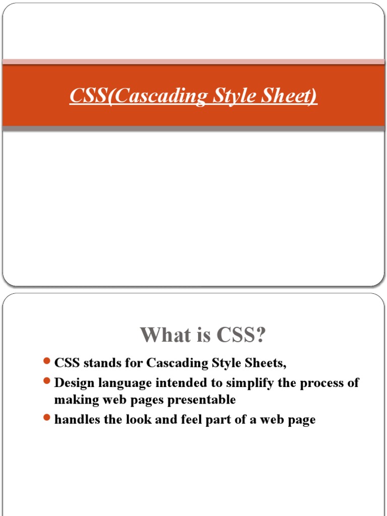 CSS Lecture Slides 24102022 012810pm | PDF | Html | Typefaces