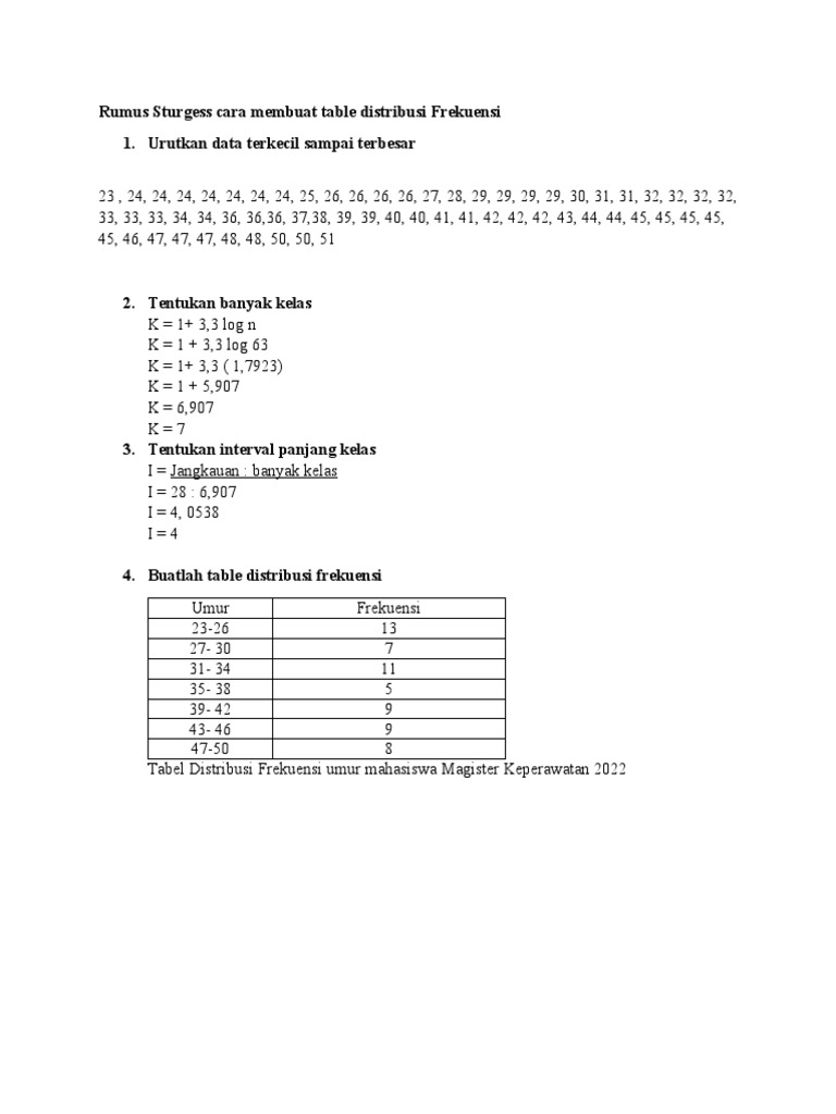 Rumus Sturgess | PDF