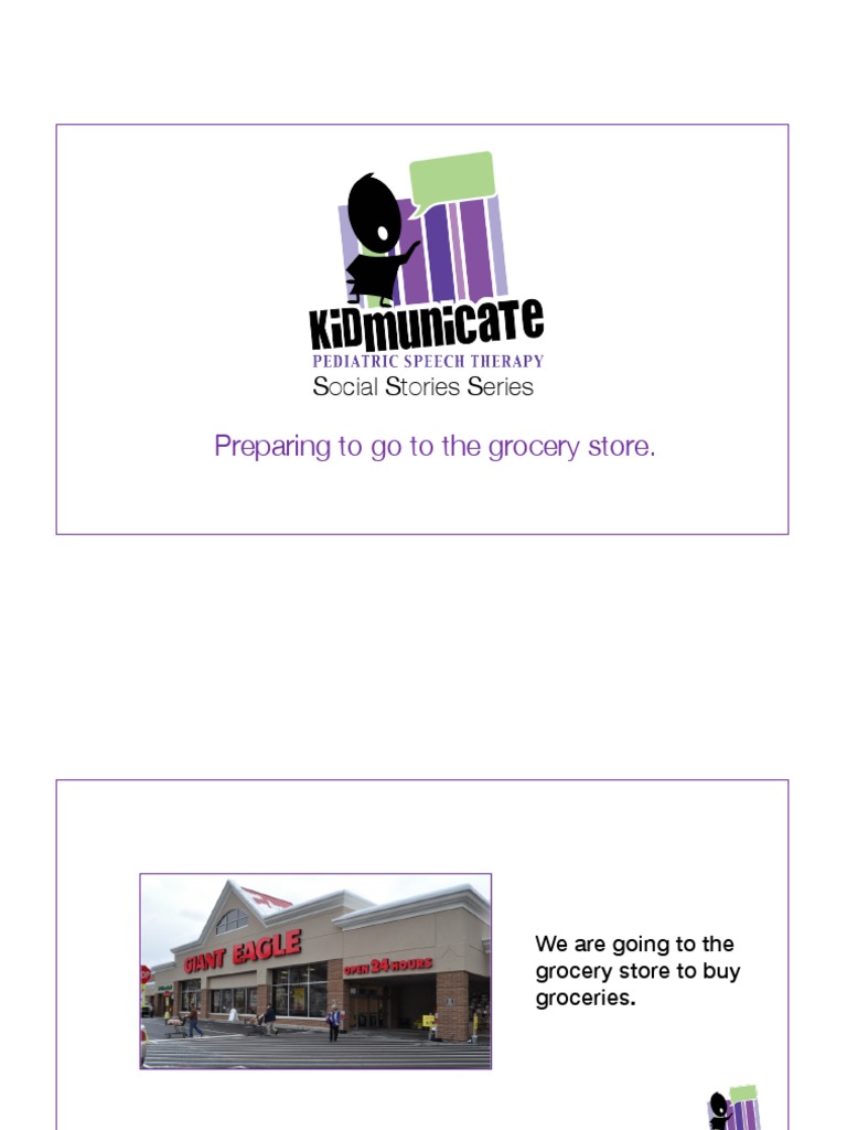 Social Stories Going To Grocery Store | PDF | Grocery Store
