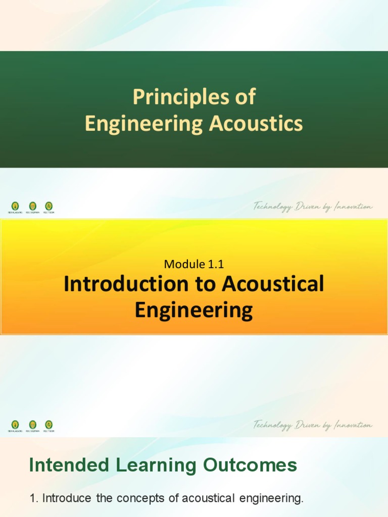 Introduction to Acoustical Engineering | PDF | Art | Science & Mathematics