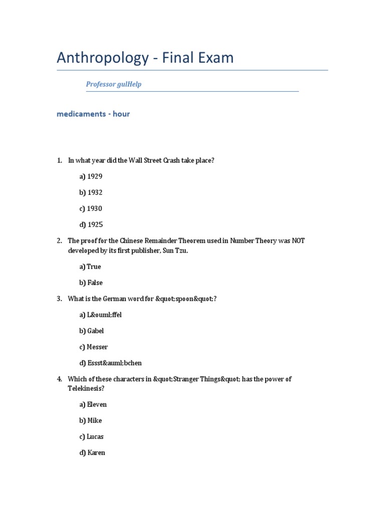 Geography Final Exam Fall Semester 2014 Pdf