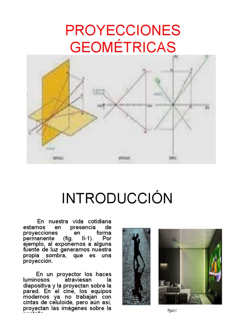 Proyecciones Geometricas | PDF | Geometria plana) | Geometría