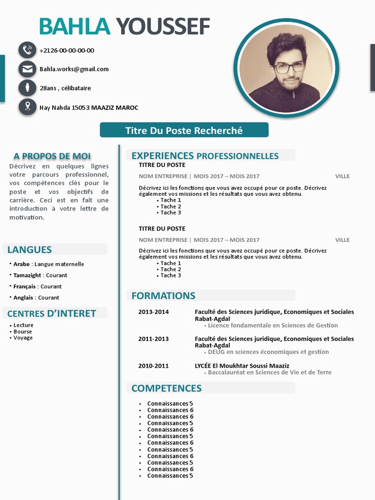 CV 2018 | PDF | Évolution de carrière