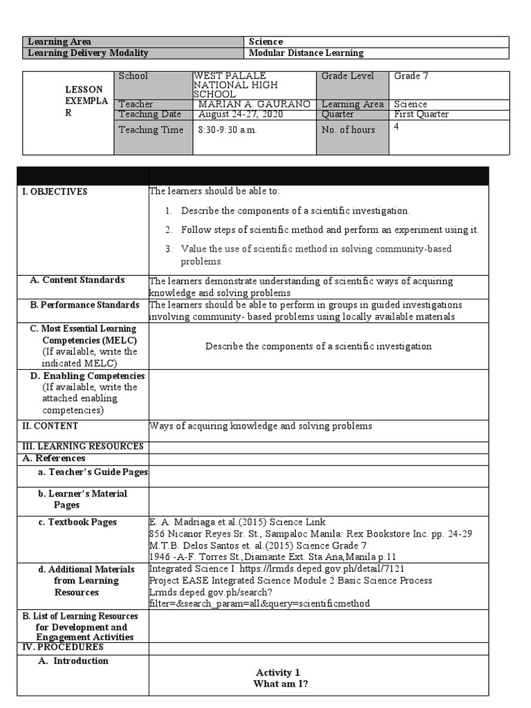 Scientific Method Steps | PDF | Experiment | Scientific Method