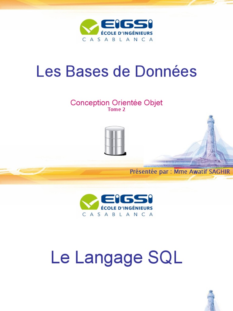 2-BdD SQL v3 | PDF | SQL | Recherche d'information