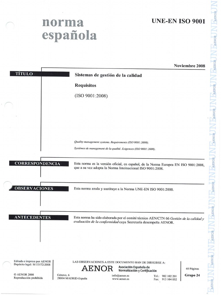 Iso 9001 2008 | PDF