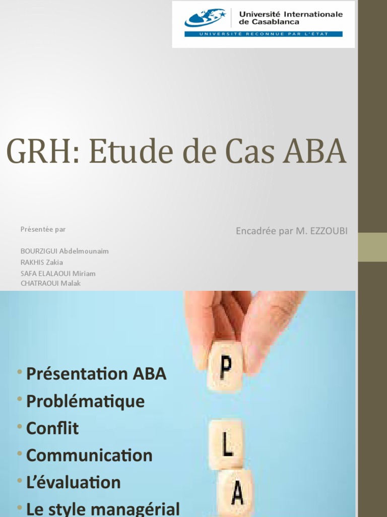 Étude de Cas: Conflits et Management chez ABA | PDF | la communication