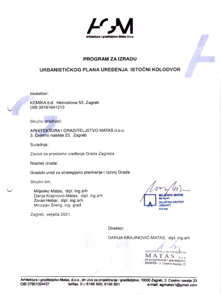 Program Za Izradu UPU-a Istočni Kolodvor 4 | PDF