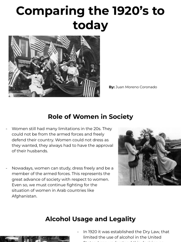 Comparing The 1920's To Today | PDF | Social Science | Travel