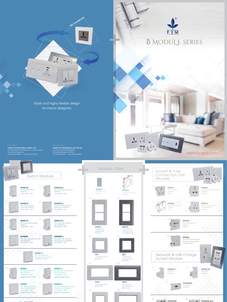 B Modular Series - Aw | PDF | Electricity | Telecommunications Equipment