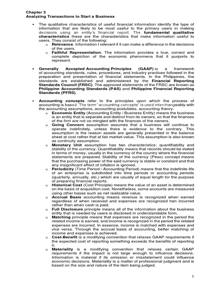 Chapter 3 | PDF | Financial Statement | Accounting