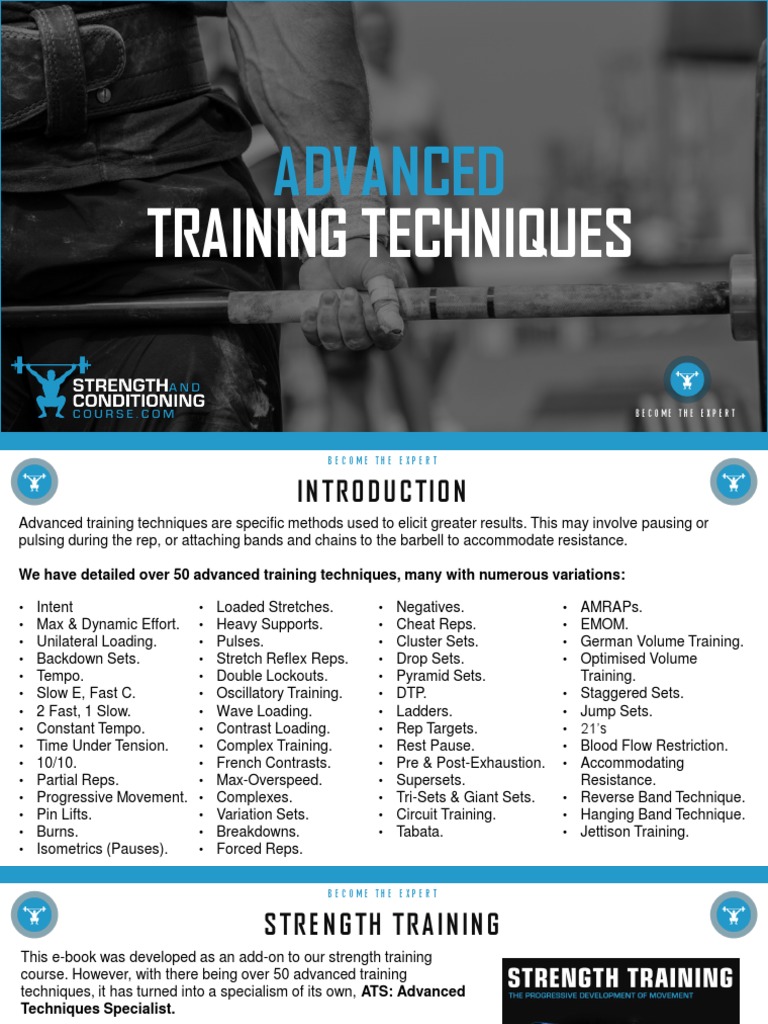 Advanced Strength Training Techniques | PDF | Strength Training ...