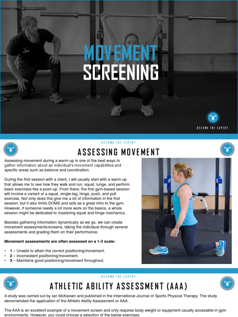 8. Movement Screening | PDF | Anatomical Terms Of Motion ...