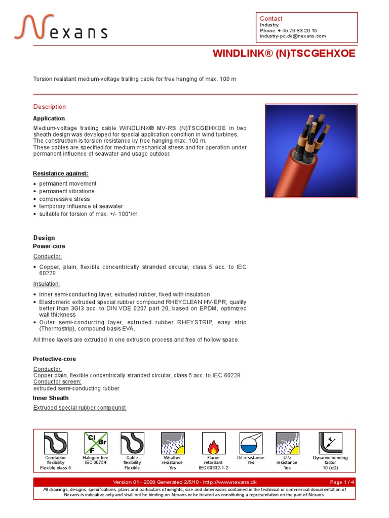 Windlink 174 N Tscgehxoe | PDF | Extrusion | Electrical Conductor