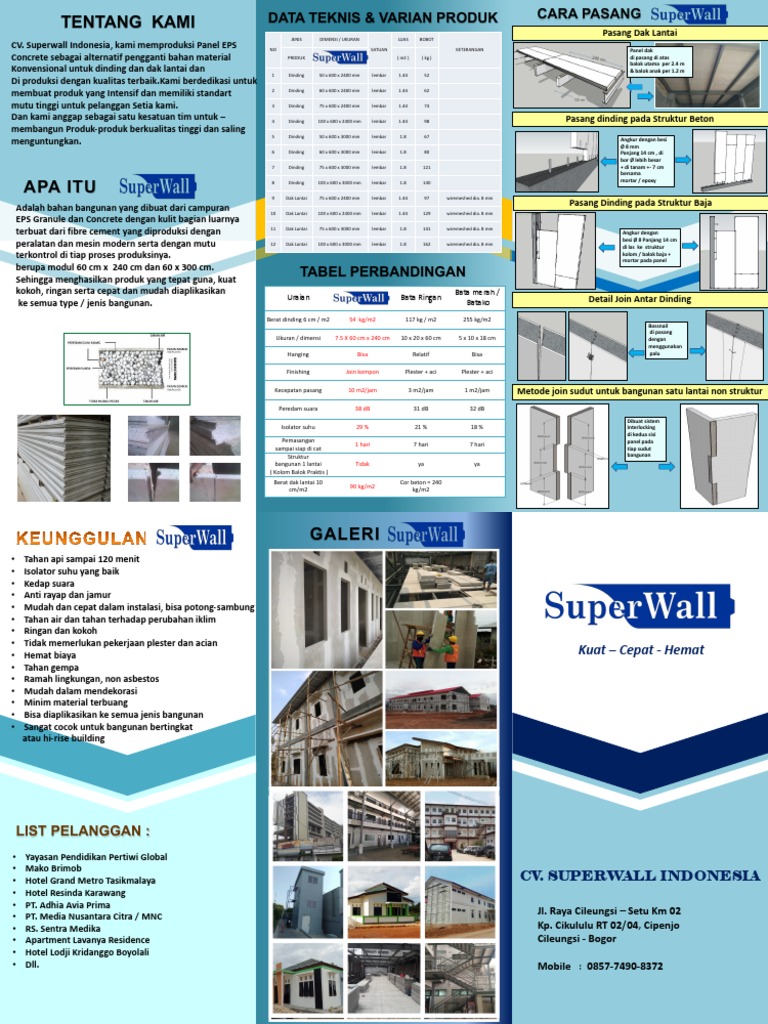 Brosure Superwall | PDF