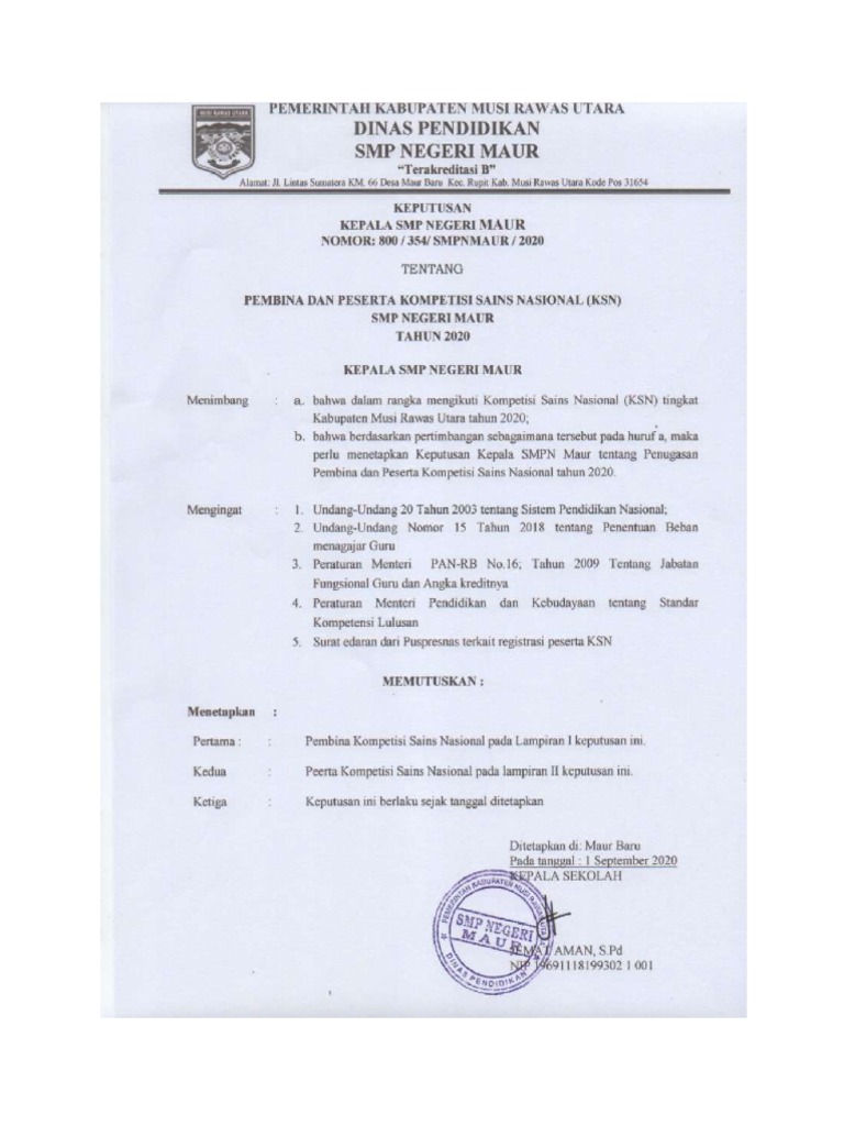 SK Pembina KSN 2020 | PDF