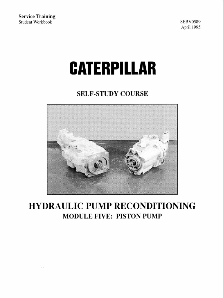 SEBV0589 Piston Pump Recondition | PDF