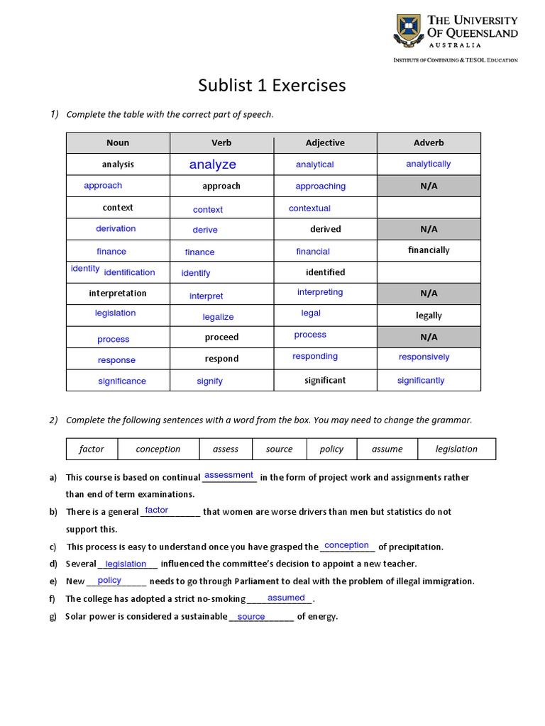 Academic Word List - Sublist 1 | PDF | Antimicrobial Resistance | Infection