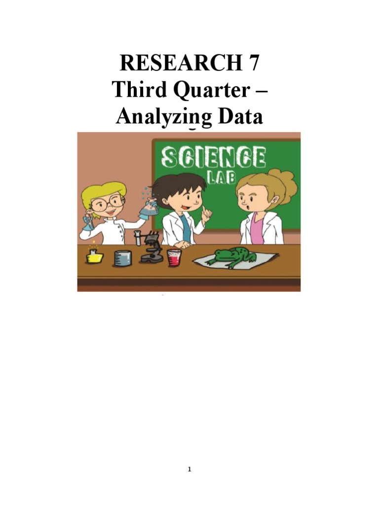 Analyzing Data Pdf Experiment Data Analysis 4401