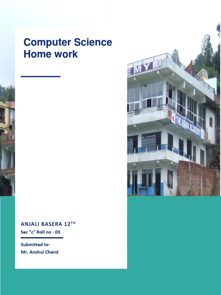 Anjali Basera 12th | PDF | String (Computer Science) | Mathematics