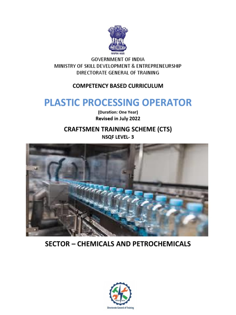 ITI Curriculum for Plastic Processing Operator | PDF | Vocational Education | Waste Management