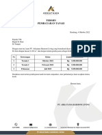 Format Surat Tagihan Tunggakan Pembayaran Atau Teguran Tagihan | PDF