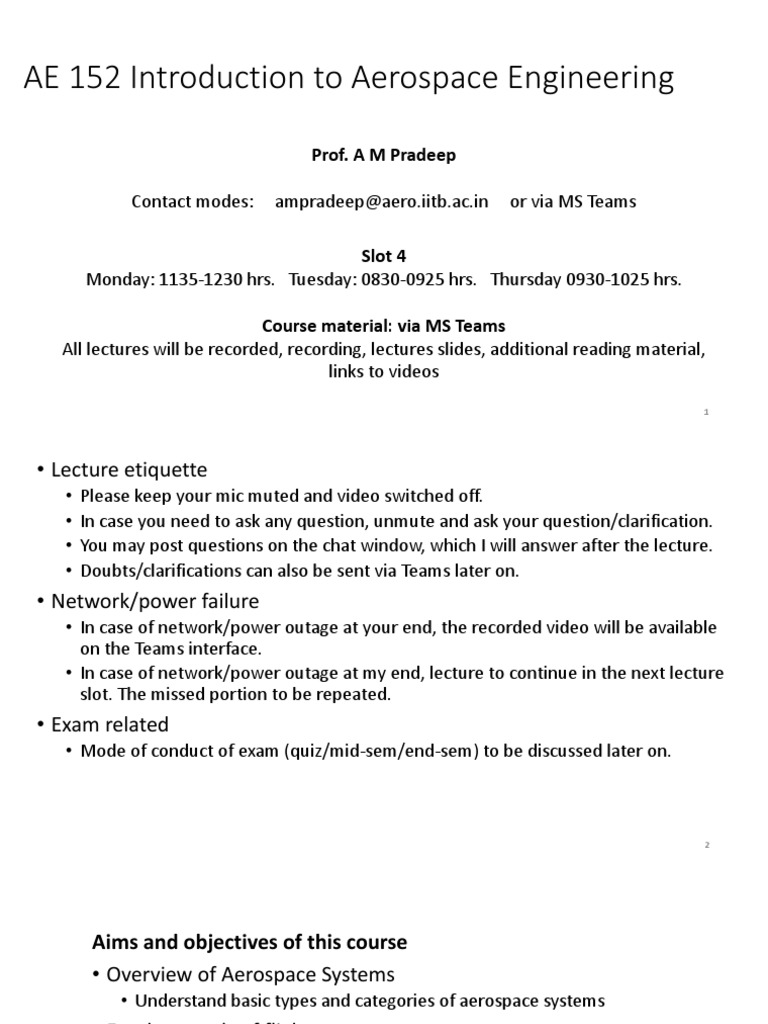 Intro to Aerospace Engineering | PDF | Flight | Fluid Dynamics