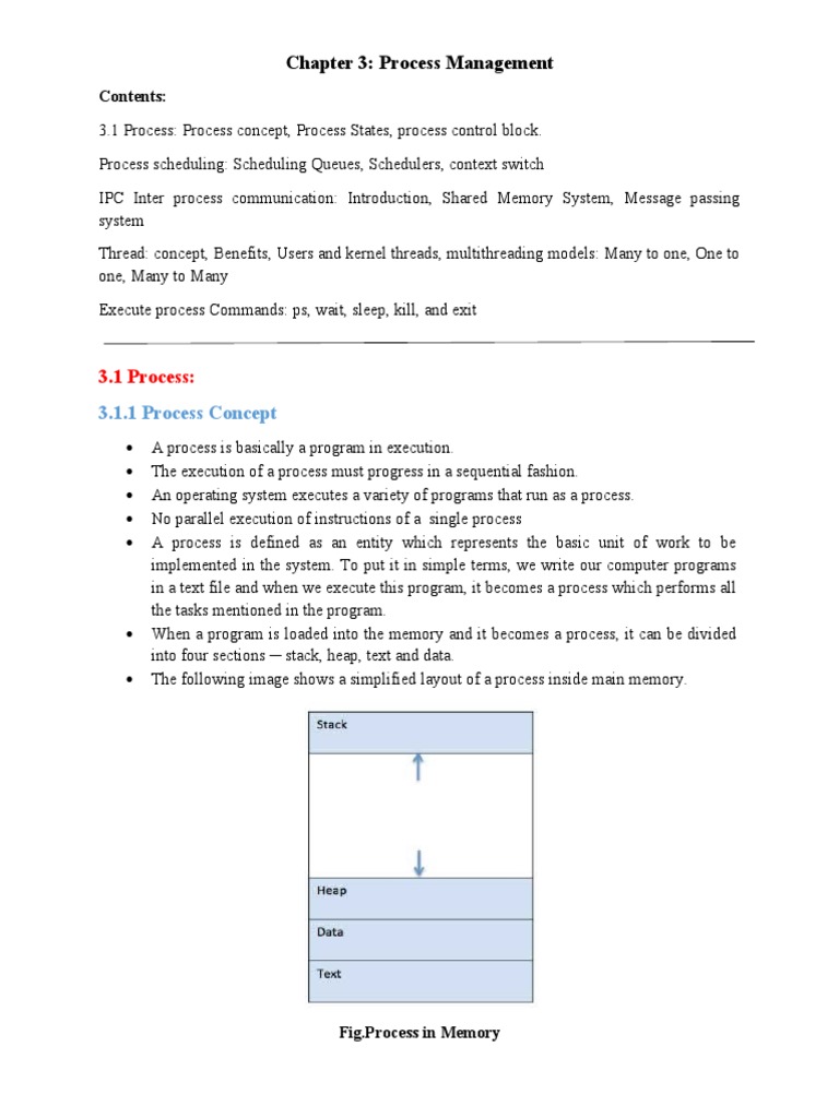 OS Chapter 3 | PDF | Thread (Computing) | Process (Computing)
