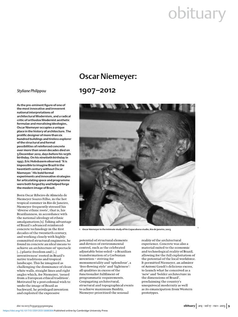 Oscar Niemeyer: A Modernist Legacy | PDF