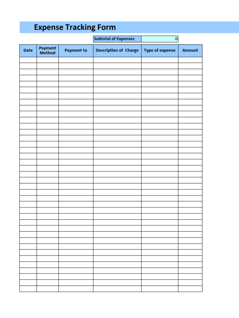 Expense Tracker Template | PDF | Financial Services