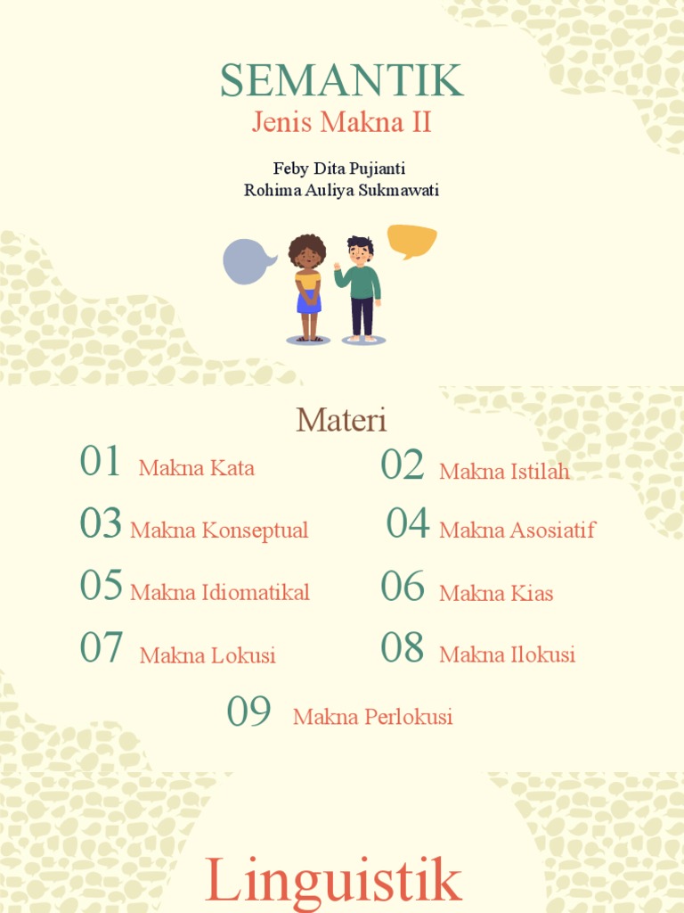 Kelompok 3 Semantik - Jenis Makna II | PDF