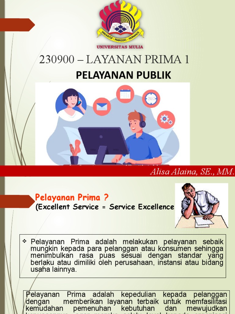 Layanan Prima 1 - Pertemuan II | PDF