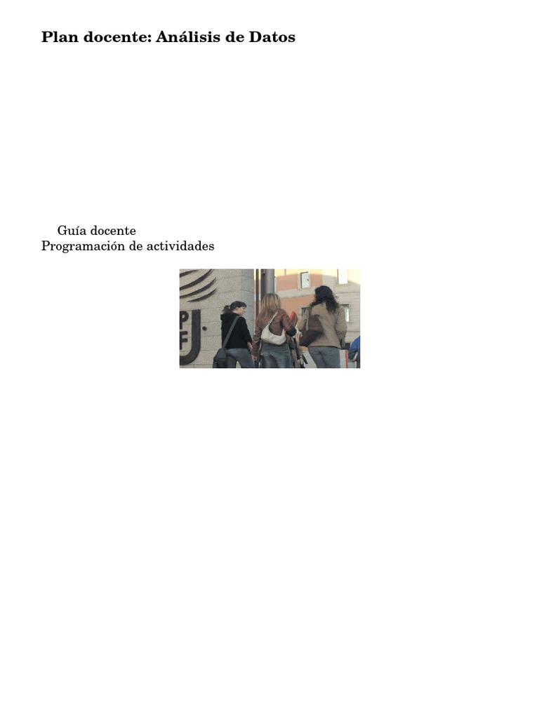 Plan Docente (Castellano) | PDF | Prueba (evaluación) | Aprendizaje