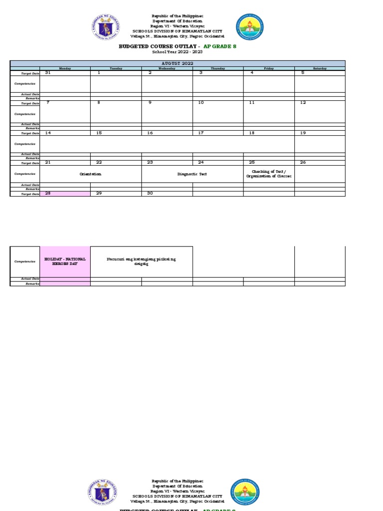 Ap Bco Grade 8 | PDF
