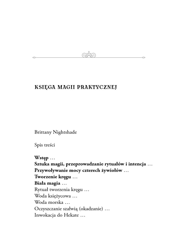 Ksiega Magii Praktycznej Brittany Nightshade MK Mala2m | PDF
