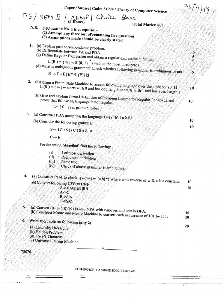 TCS 2019 Paper | PDF